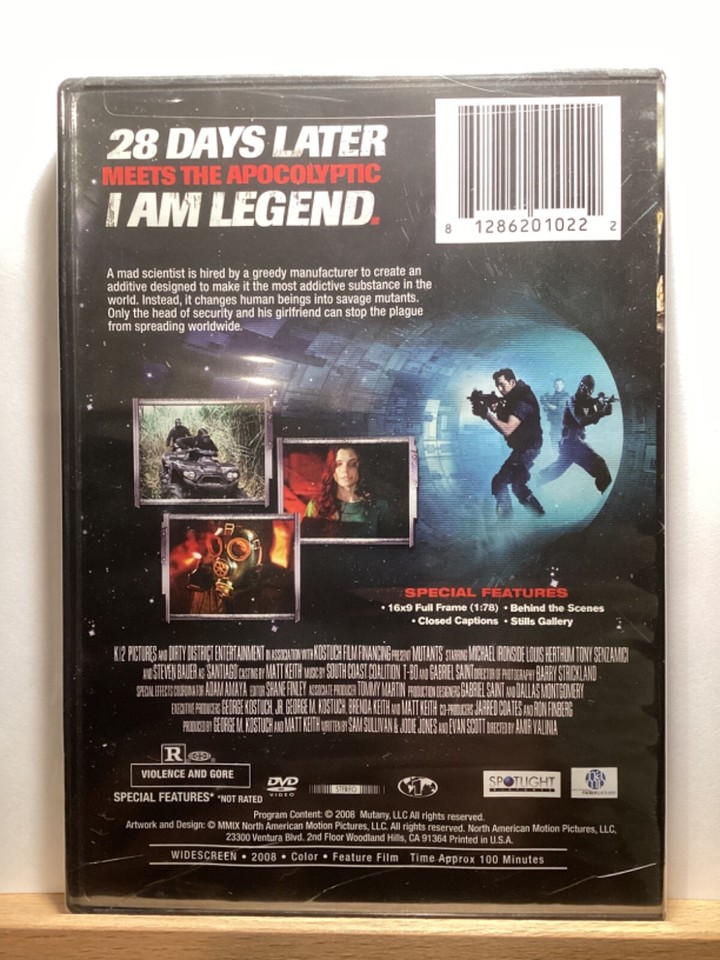 Mutants (DVD, 2009 - Fullscreen) Michael Ironsides - Steven Bauer ...