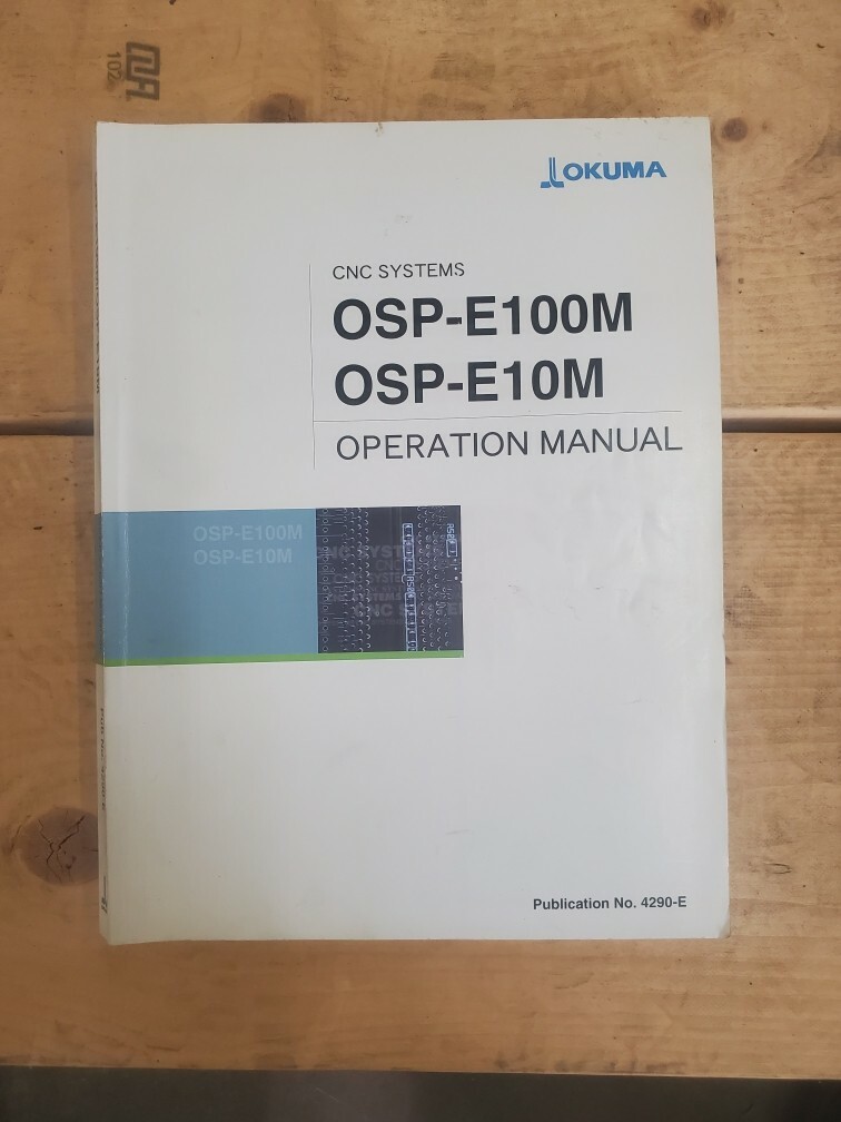 Okuma: OSP-E100M/OSP-E10M- Operation Manual 4290-E | eBay