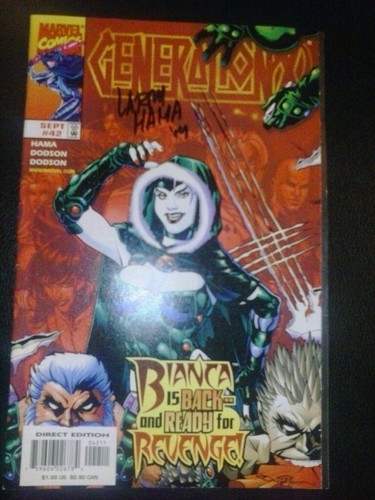 generation x 42 artist signed larry hama coa marvel comics xmen x-men ...