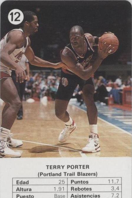 1988 Fournier Estrellas - Terry Porter #12 for sale online | eBay