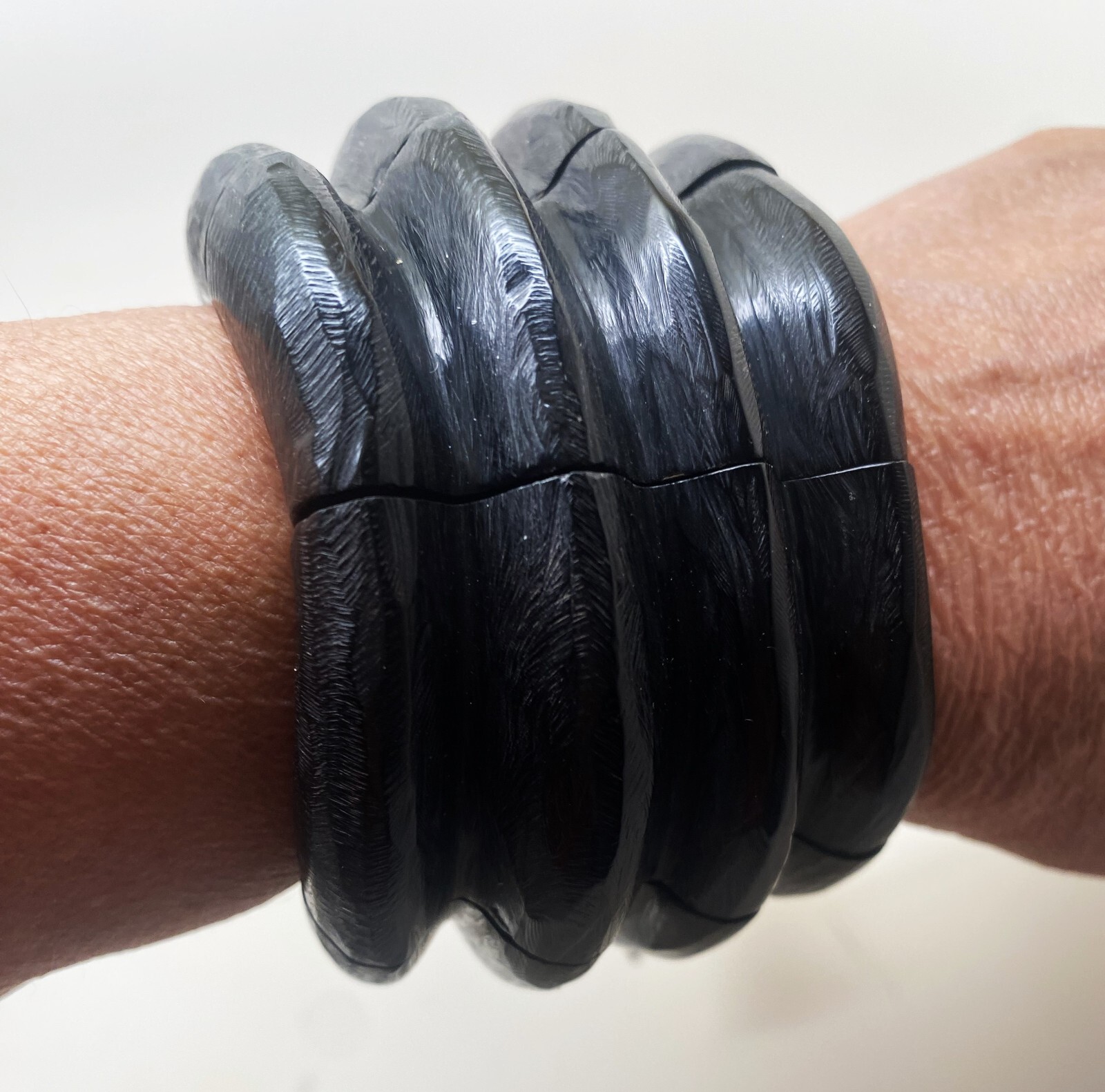 Exquisite Monies Gerda Lynggaard Ebony Wood Massive Bangle Bracelet | eBay