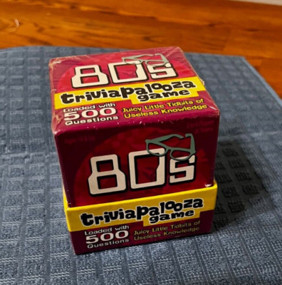 80s triviapalooza game - 500 Questions & Game Board, 4 Pawns and Die | eBay