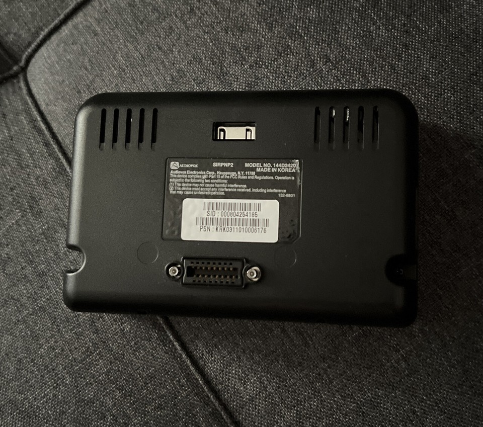 AudioVox Sirius SIRPNP2 Model 144D2420 Howard 100 &101 | Receiver Only ...