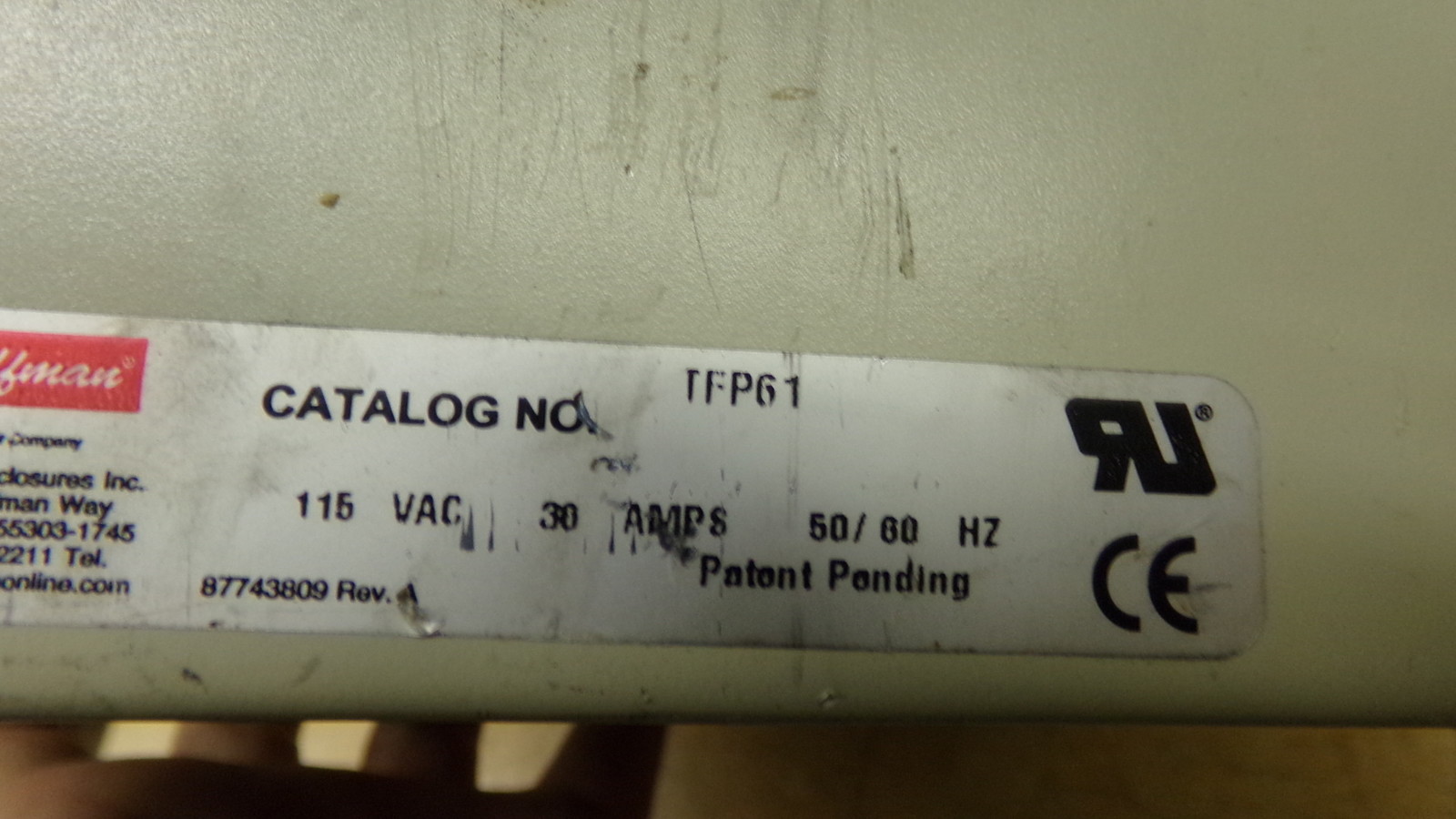 Hoffman Cooling Fan TFP61 *Free Shipping* | eBay