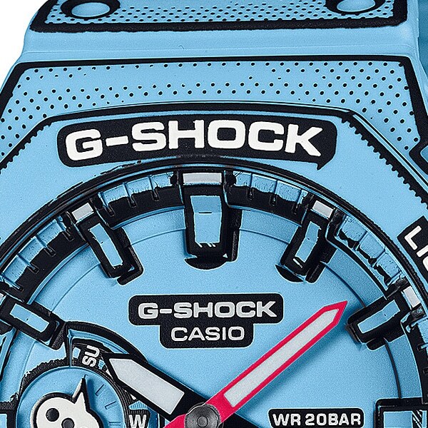 Casio G-SHOCK GA-2100MNG-2AJR MANGA THEME Men's Watch Octagon Blue ...
