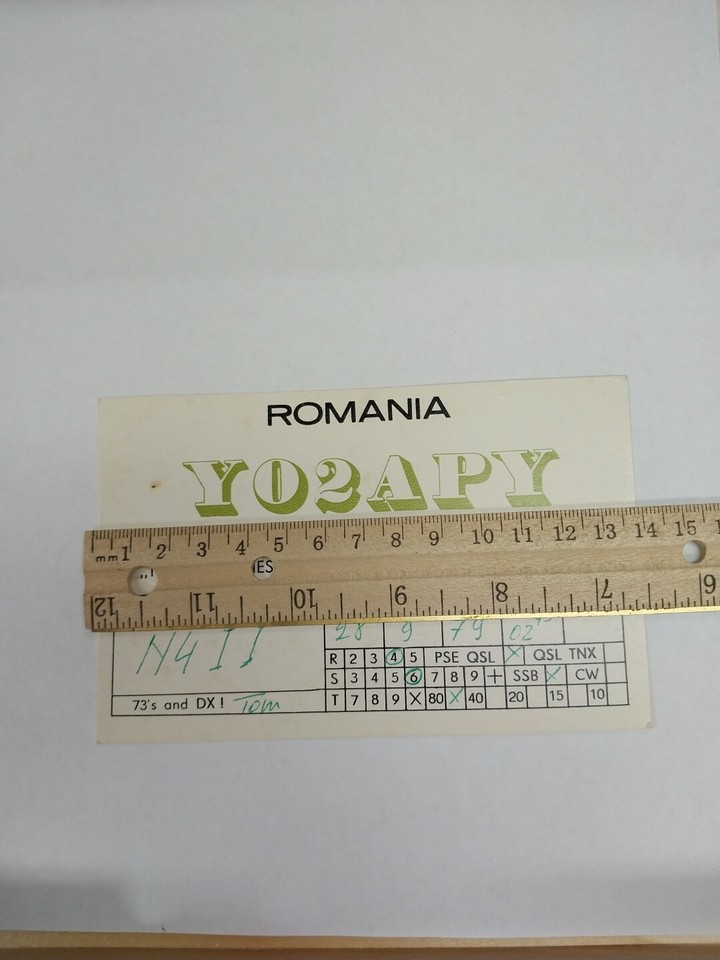 Romania QSL Radio Card 1979 Tom Tomescu Resita | eBay