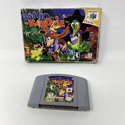 Banjo-Kazooie (Nintendo 64, 1998) With Original Box N64 - Authentic No ...