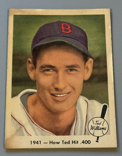 1959 Fleer Ted Williams Baseball #17 How Ted Hit 400 | eBay