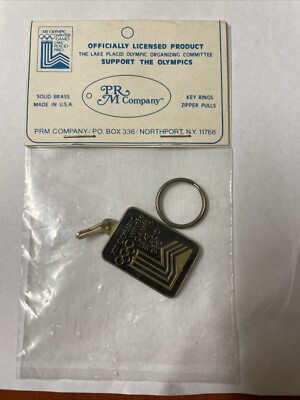 1980 winter olympic key chain Or Zipper Pull. In The Original Packaging ...