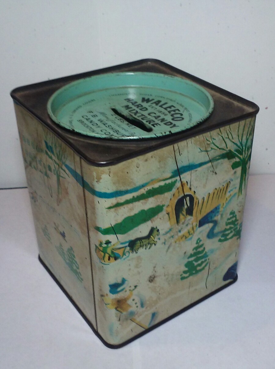 Vintage Waleeco Hard Candy Mixture Tin 2 Lb Size | eBay