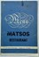Vintage Original Lunch Dinner Menu MATSOS RESTAURANT Arlington VA | eBay