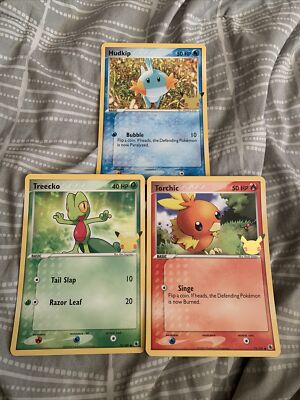 POKEMON 25TH ANNIVERSARY FIRST HOENN PARTNER PACK 3x JUMBO OVERSIZED ...