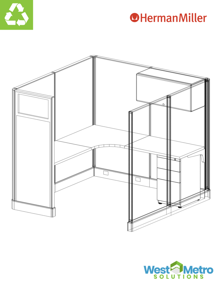 Herman Miller AO2 3x5, 5x5, 6x6, 6x7, 6x8, 7x7, 8x8, 8x9, 8x10 Office ...