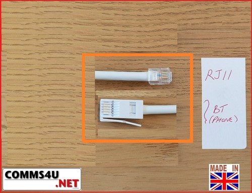 15m BT PLUG 431a to RJ11 CABLE LEAD FOR ETHERNET CAT5 ADSL TELEPHONE ...