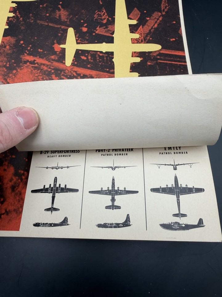 WWII WW2 US Aircraft Recognition Test Original 1945 Poster! | eBay