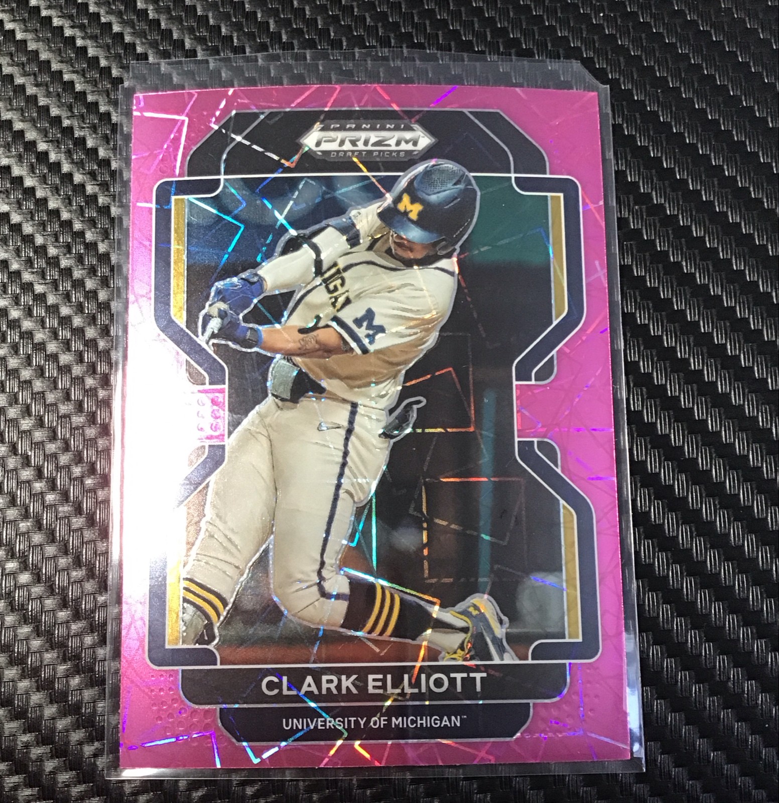 2022 Panini Prizm Draft Picks - Clark Elliott #PDP69 Neon Pink Velocity ...