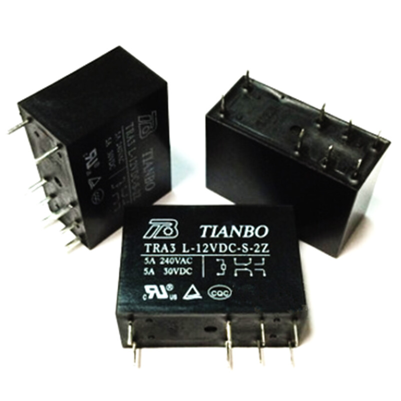 10PCS TIANBO TRA3L-12VDC-S-2Z 12VDC Power Relay 5A 240VAC 8Pins | eBay