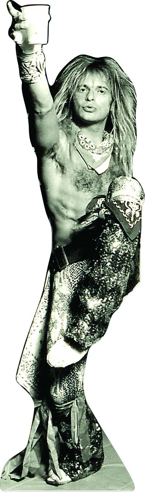 David Lee Roth- Black&White image - 80" Tall Life Size Cardboard Cutout ...