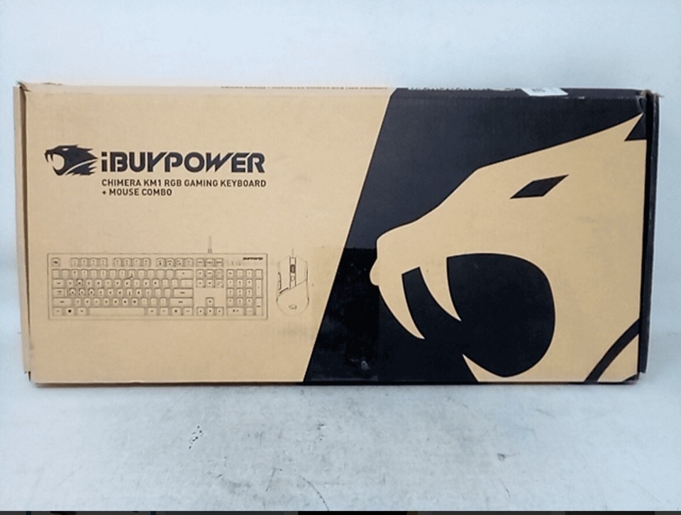 iBuyPower Chimera KM1 Premium RGB Gaming Keyboard + Mouse Combo, Black ...