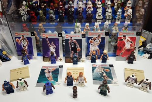 LEGO NBA LOT Tracy McGrady #1 Blue, Carter 15, Kukoc 7, Huston 20, Nash ...
