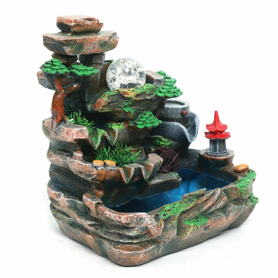 Indoor Rockery Fountain Goldfish Waterfall Feng Shui Water Sound ...