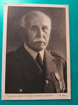 Philippe Petain Portrait Format CP | eBay