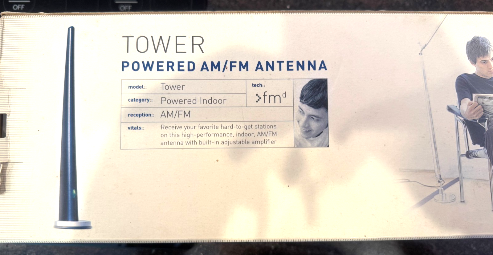 Terk Powered AM/FM Indoor Antenna (TOWER) | eBay
