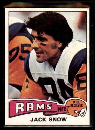 1975 Topps Jack Snow #258 Los Angeles Rams | eBay