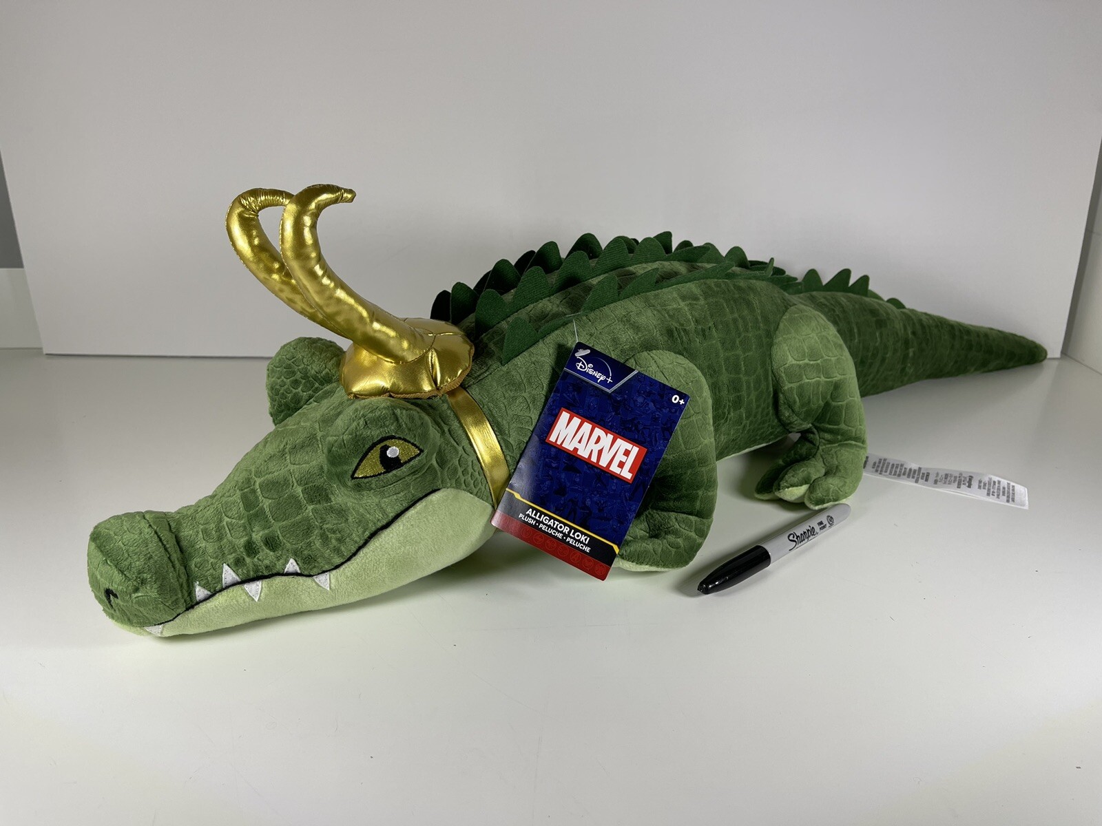 Disney+31%22+Alligator+Loki+Plush+-+Green for sale online | eBay