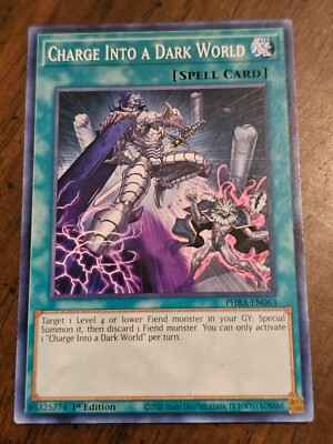 CHARGE INTO A DARK WORLD PHRA-EN063 Common 1st Edition Yugioh | eBay