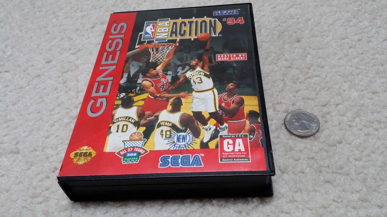 Sega Genesis, NBA Action '94 cartridge, COMPLETE CIB 10086012217| eBay