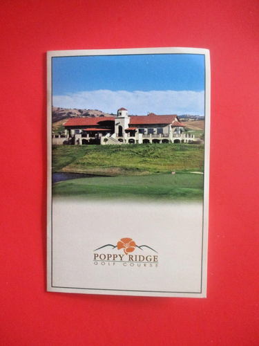 vtg - Golf Scorecard - POPPY RIDGE COURSE gc - Livermore CA | eBay