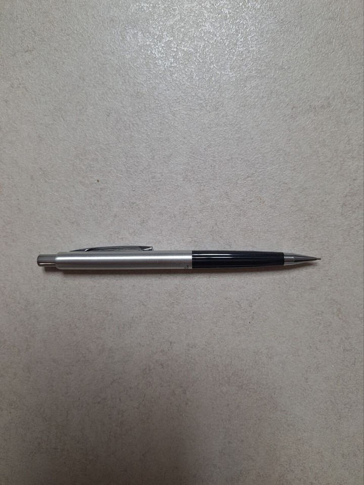 Vintage Pentel Mechanical Pencil S55 0.5mm Black Silver RARE ...