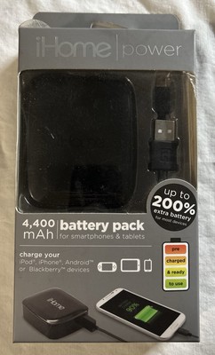 iHome 4400 mAh Universal Power Bank - Retail Packaging - Black | eBay