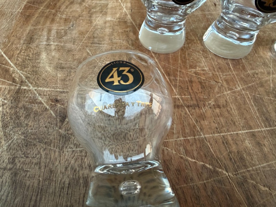 LICOR 43, LICOR SHOT, GLÄSER, 4 STÜCK, TOP, COOL, SELTEN, EINWANDFREI ...