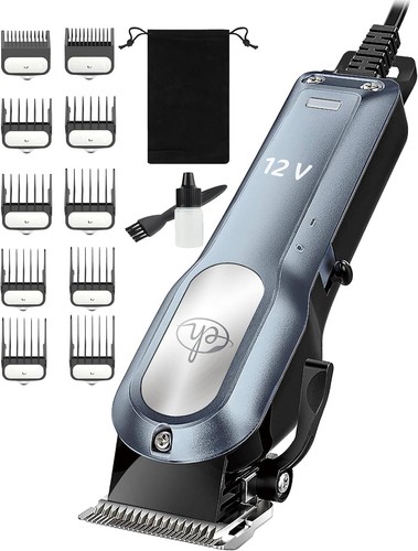Dog Clippers for Grooming with 12V High Power Plug-in for Thick Heavy ...