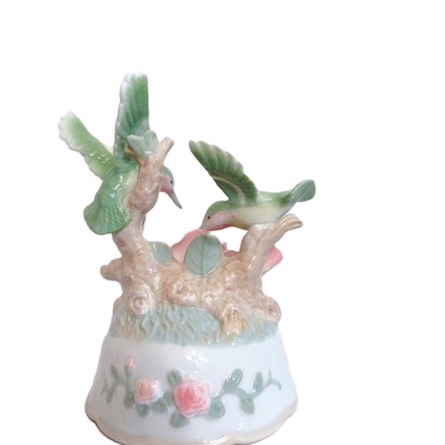 Hummingbird Music Box Tune Bird Musical Floral | eBay
