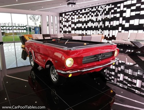 1965 FORD MUSTANG POOL TABLE - Working Lights! Real Car Parts! Real ...