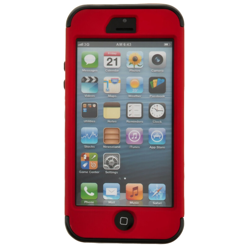 Apple Iphone 5s Case Red Back Cover Housing With Middle Frame For
