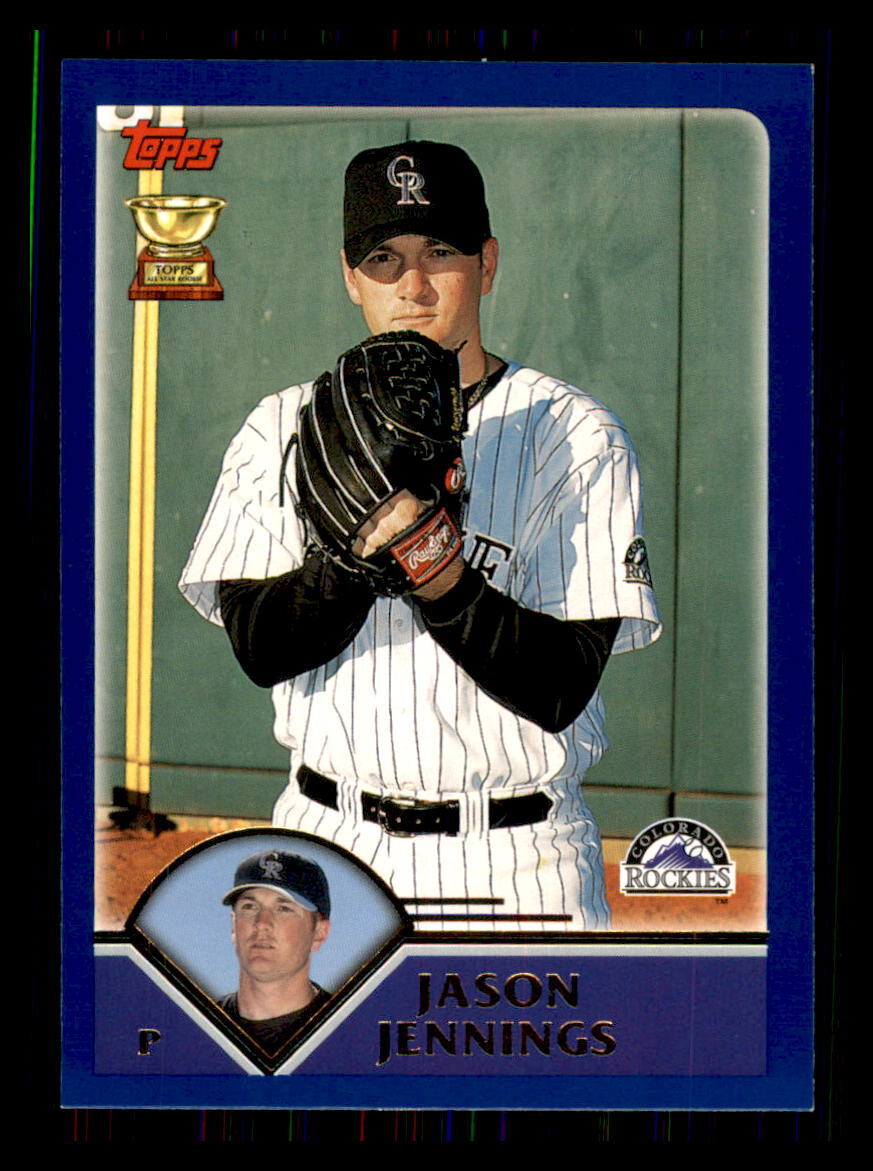 2003 Baseball Topps Jason Jennings Colorado Rockies #138 ASR RC | eBay