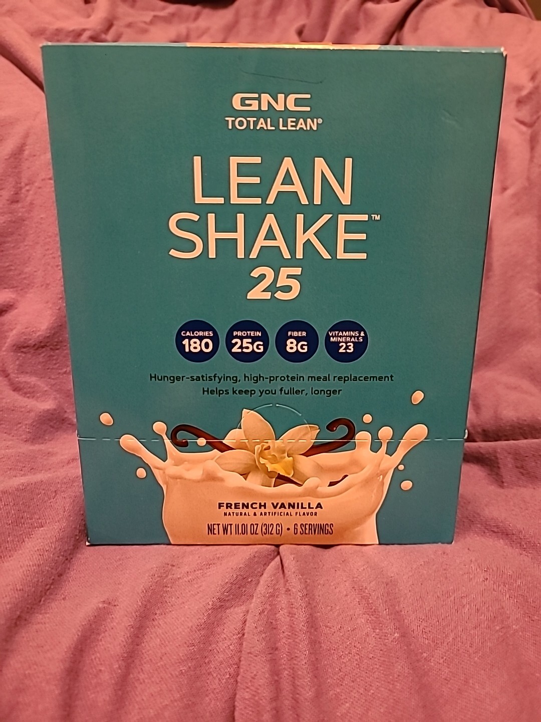 NEW GNC Total Lean Shake 25 To-Go Packets x6 French Vanilla FREE ...