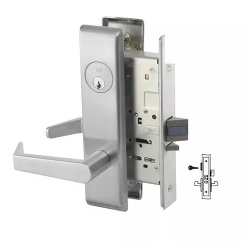 ACCENTRA (Yale) 8809FL Grade 1 Classroom-Office Mortise Lever Lock w ...