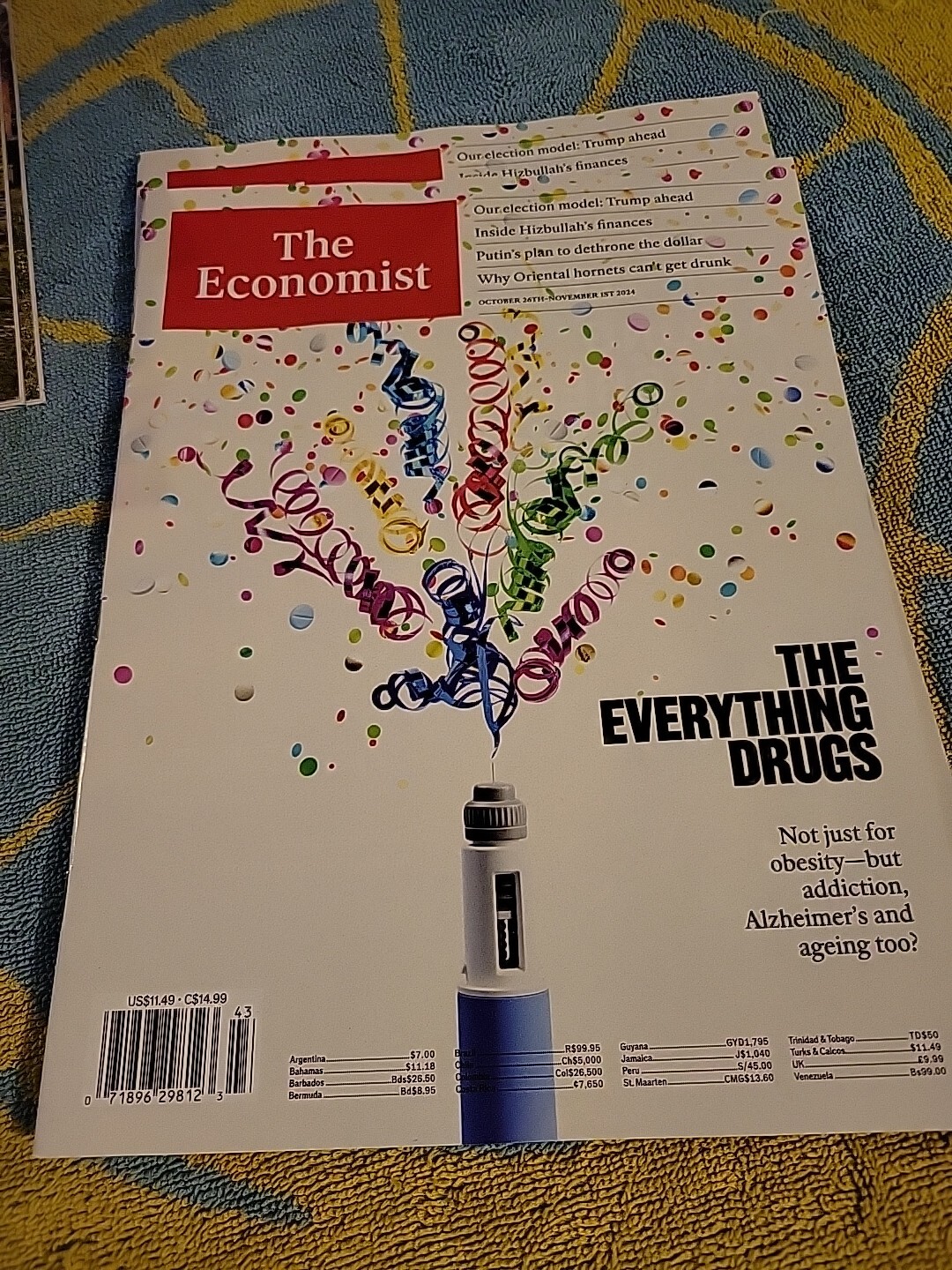 THE ECONOMIST MAGAZINE - OCTOBER 26, 2024 - THE EVERYTHING DRUGS | eBay