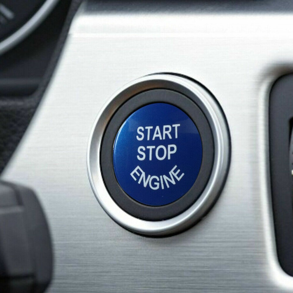 Blue Engine Button Start Stop Switch Cover For BMW E90 E60 E84 E71 X1 ...