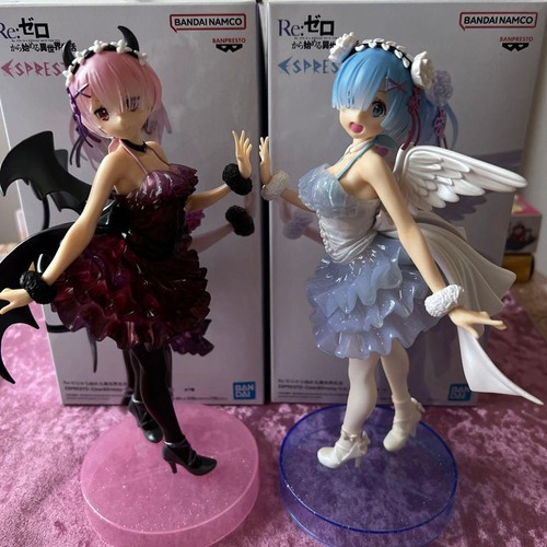 Re:Zero Ram & Rem Angel Devil Costumes ESPRESTO Figure Set Bandai ...