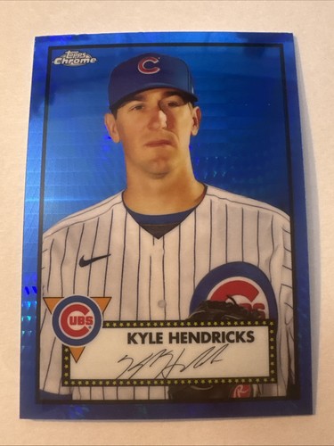 2021 Topps Chrome Platinum Kyle Hendricks Blue Prism Refractor #364 Chicago Cubs | eBay