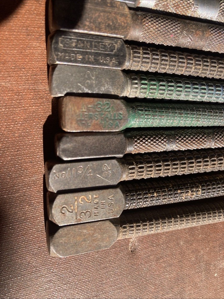 Vntg Lot Of 14 Pin Punches & Center Punches Many USA Machinist Tools | eBay