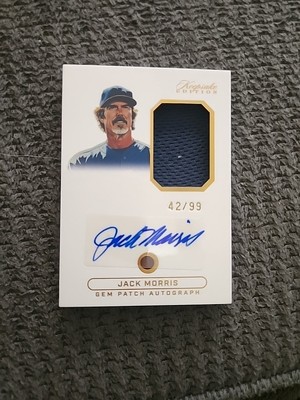 Jack Morris 2004 Keepsake Edition Gem Patch Relic Autograph 42/99 | eBay