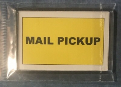 Mail Pickup Sign - Magnetic Easy To Use - Outdoor Easy Storage - Brand ...
