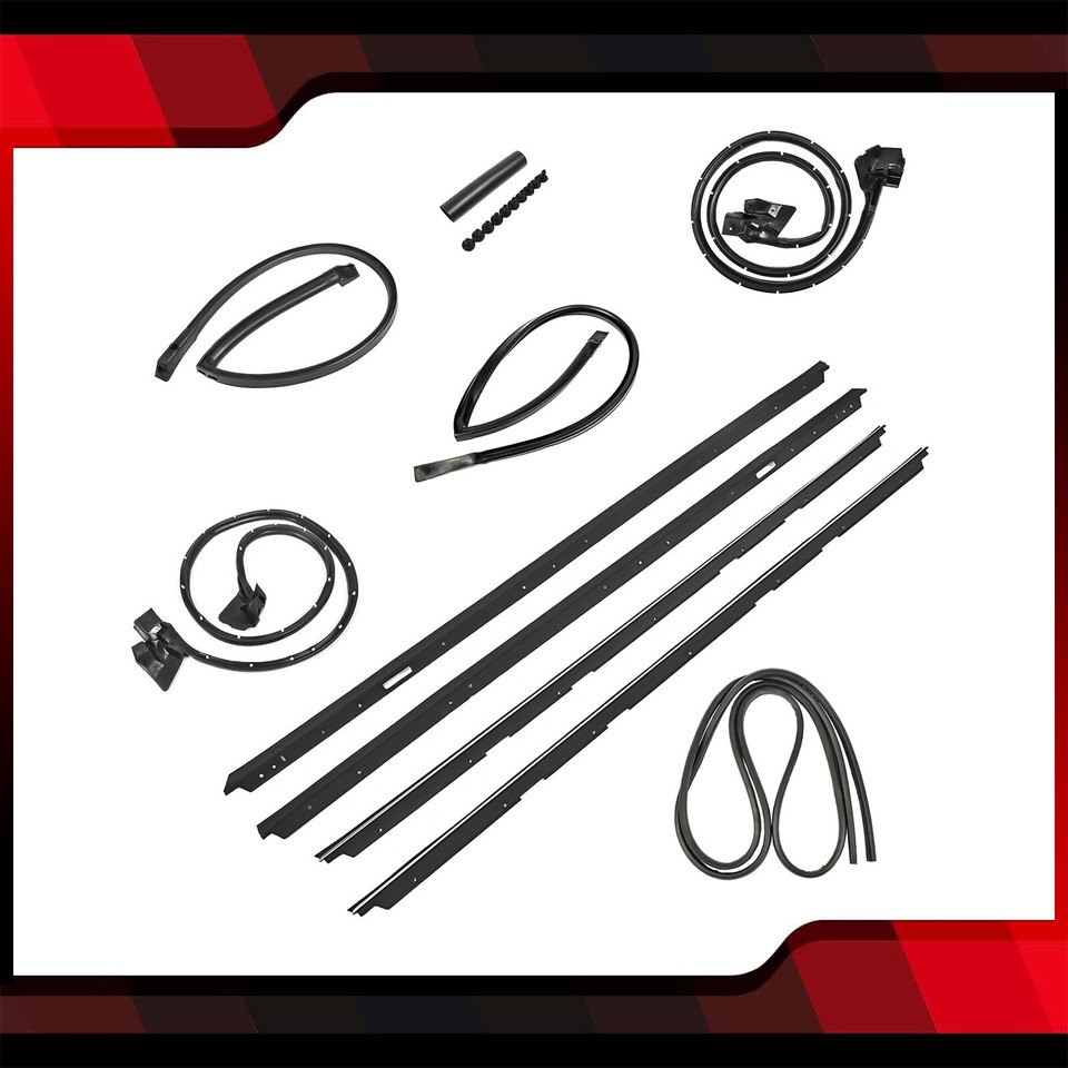 9Pcs Rail Window Seal Weatherstripping Kit 128555 For Chevy Monte Carlo ...